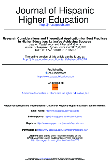 (PDF) Research Considerations and Theoretical Application for Best ...
