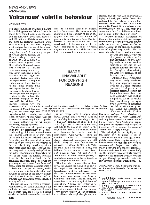 (PDF) Volcanoes' volatile behaviour
