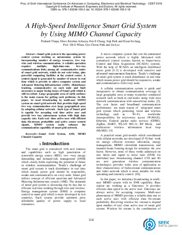 (PDF) MIMO-Enhanced High-Speed Smart Grid System