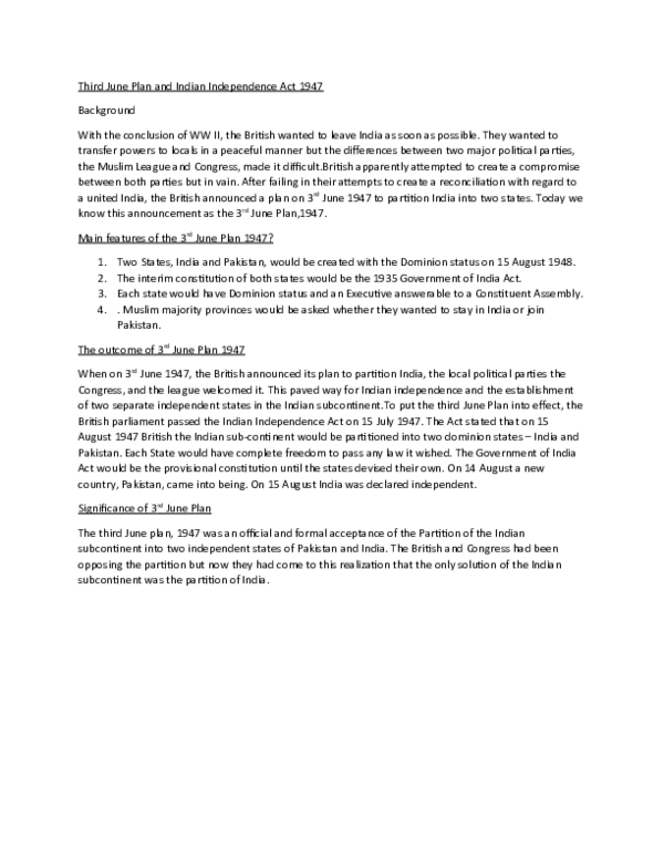 (DOC) 3Rd june plane 1947 act