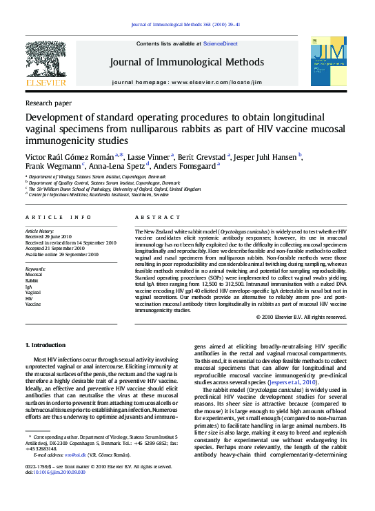 (PDF) Development of Standard Operating Procedures (SOP) for College ...
