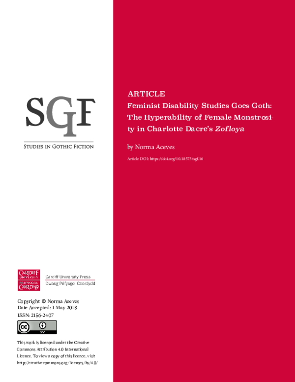 (PDF) Feminist Disability Studies Goes Goth: The Hyperability of Female ...
