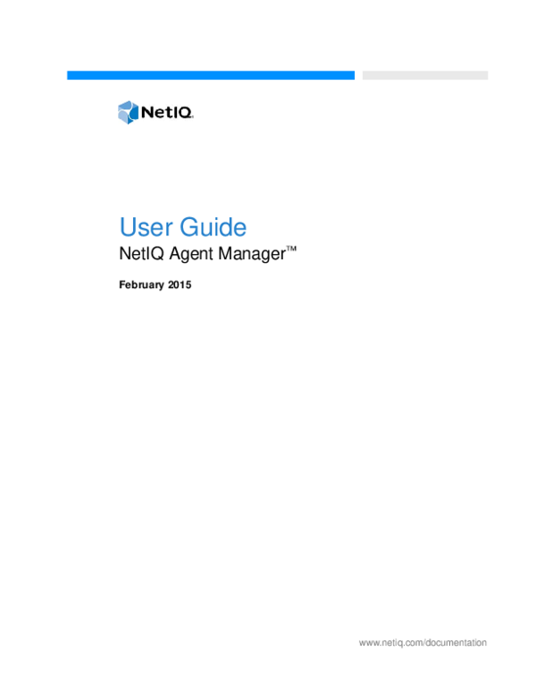 Pdf Netiq Sentinel Agent Manager User Guide Jow Josafat 