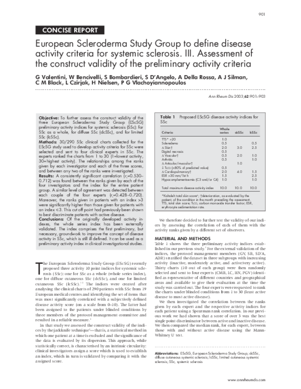 (PDF) European Scleroderma Study Group to define disease activity ...