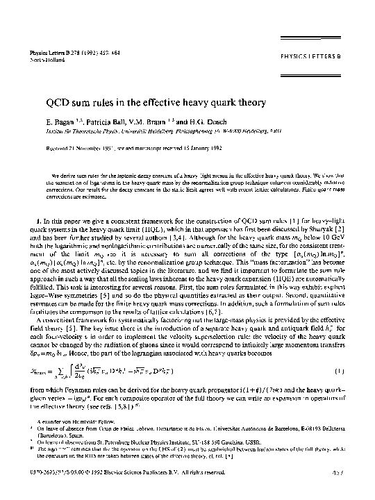 (PDF) QCD sum rules in the effective heavy quark theory