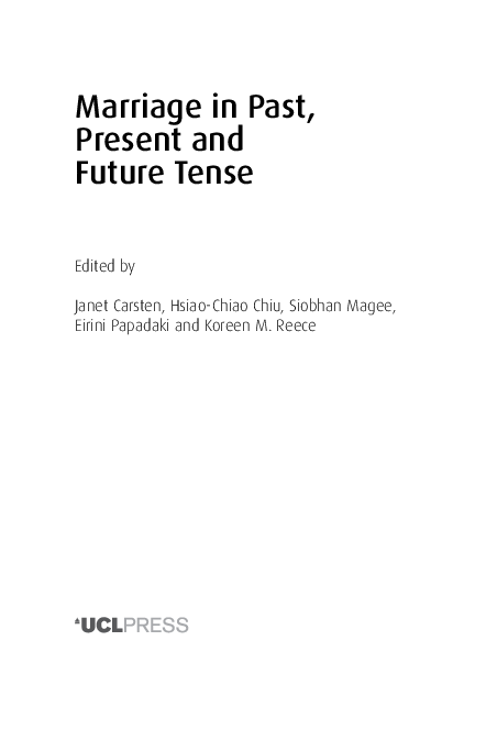 Janet Carsten, Hsiao-Chiao Chiu, Siobhan Magee, Eirini Papadaki and ...