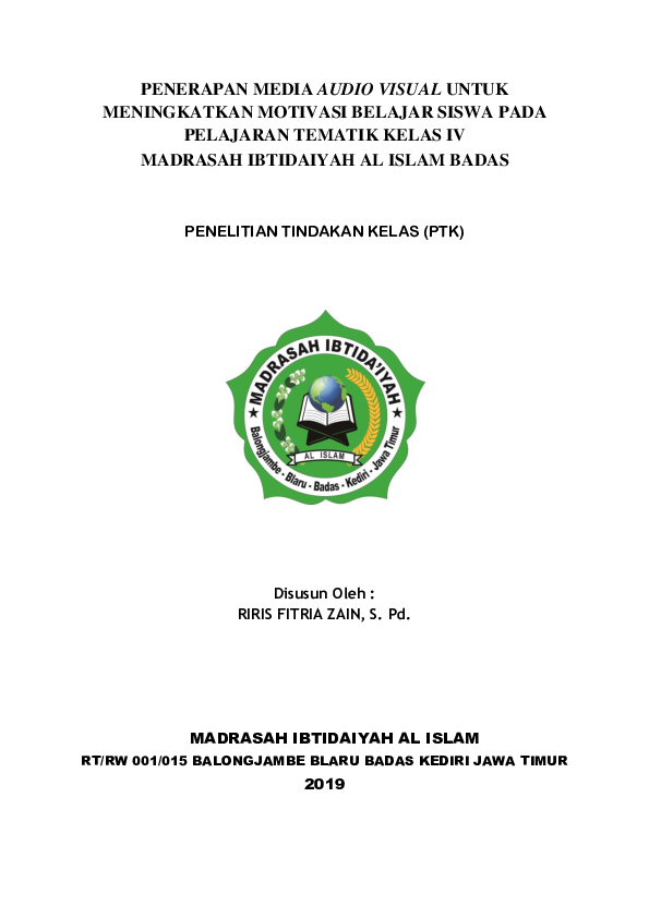 (PDF) PENERAPAN MEDIA AUDIO VISUAL MENINGKATKAN MOTIVASI BELAJAR KELAS IV MI AL ISLAM