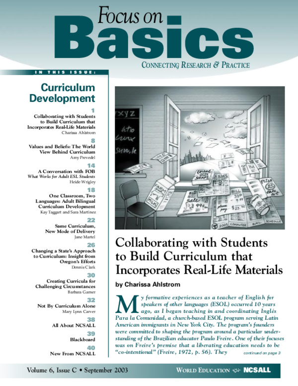 (PDF) Collaborating with Students to Build Curriculum that Incorporates ...