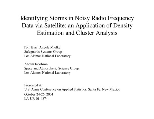 (PDF) Identifying Storms in Noisy Radio Frequency Data via Satellite ...