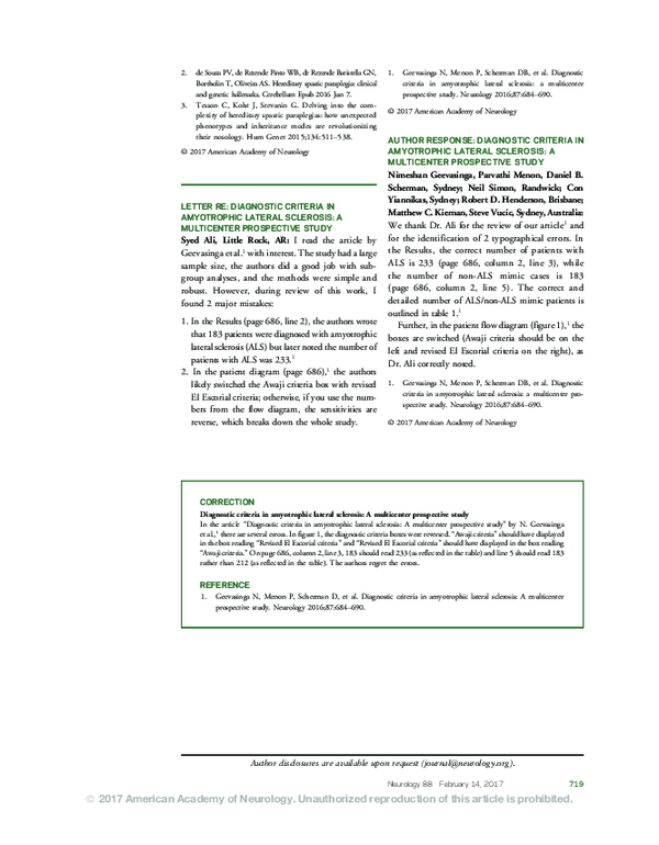 (PDF) Diagnostic criteria in amyotrophic lateral sclerosis: A ...