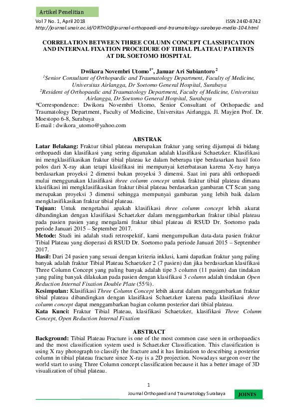 (PDF) Correlation Between Three Column Concept Classification and ...