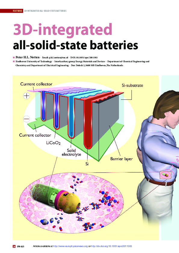 (PDF) 3D-integrated all-solid-state batteries