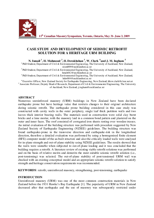 (PDF) Case study and development of retrofit application strategy for a ...