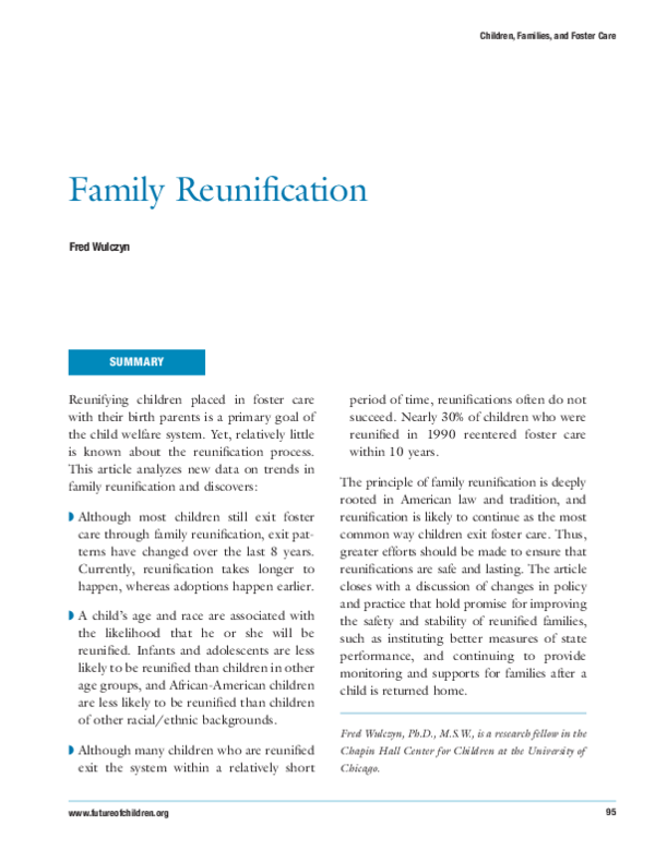 (PDF) Family Reunification