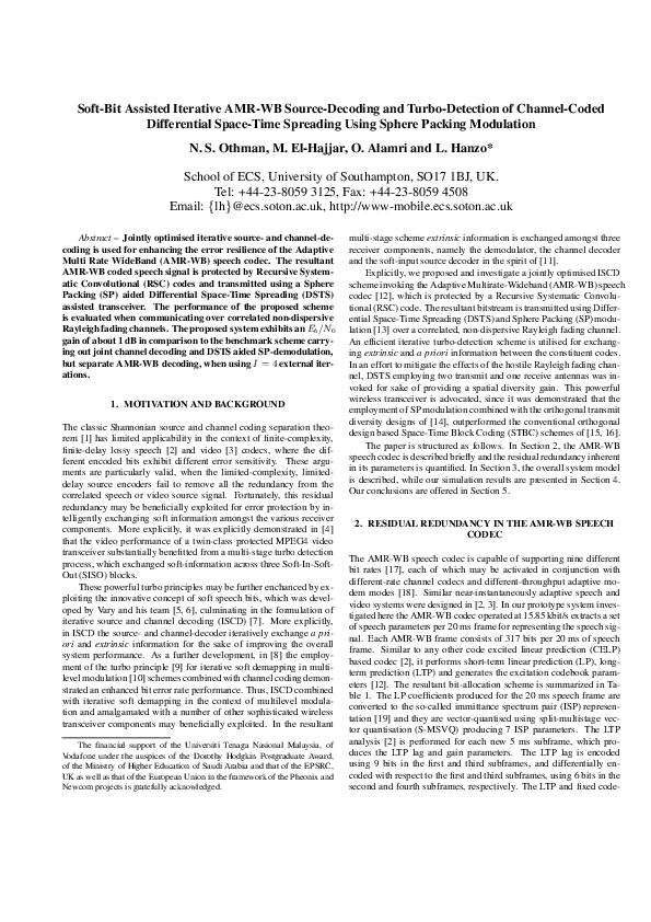 (PDF) Soft-Bit Assisted Iterative AMR-WB Source-Decoding and Turbo ... (PDF) Soft-Bit Assisted Iterative AMR-WB Source-Decoding and Turbo ...