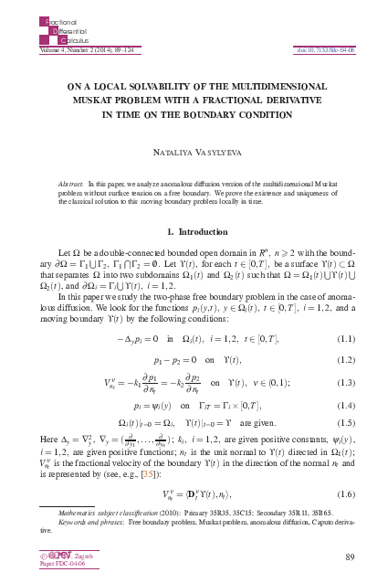 (PDF) On a local solvability of the multidimensional Muskat problem ...