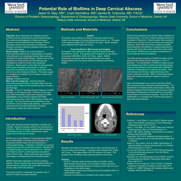 (PDF) Potential Role of Biofilms in Deep Cervical Abscess