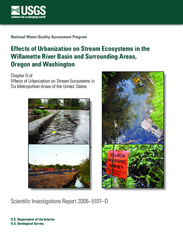 (PDF) Chapter D. Effects of Urbanization on Stream Ecosystems in the ...