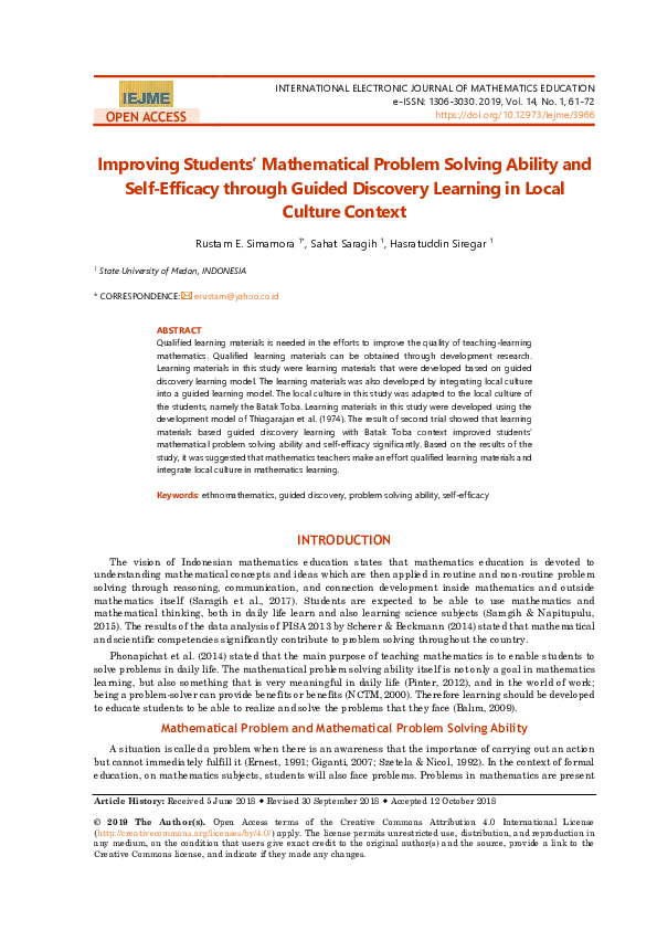 (PDF) Improving Students’ Mathematical Problem Solving Ability and Self-Efficacy through Guided ...