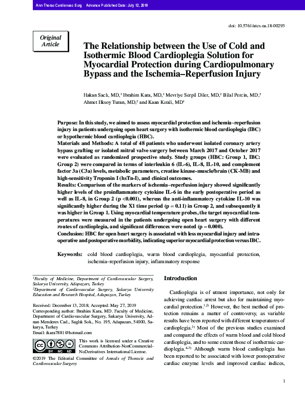 (PDF) Comparative Study Between Custodiol® versus Cold Blood ...