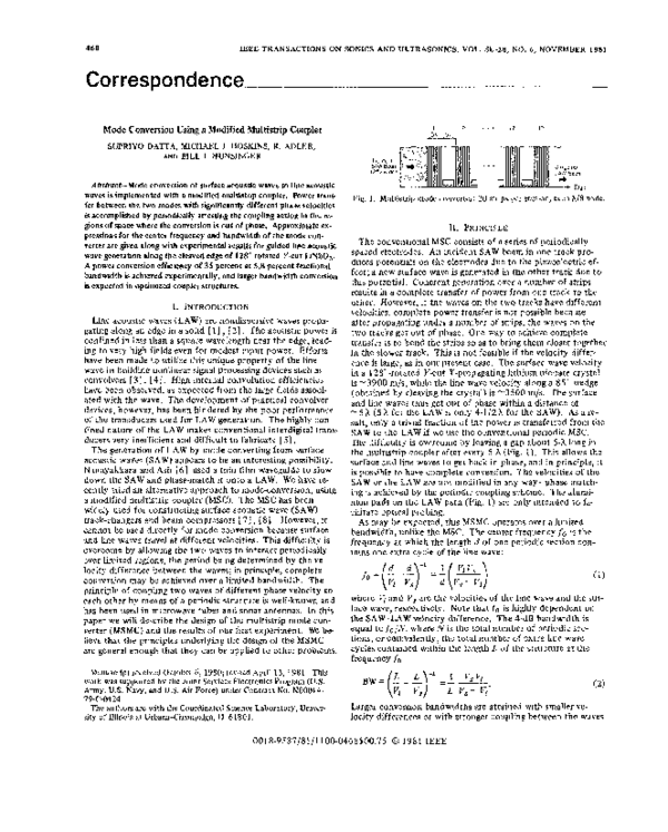 Pdf Mode Conversion Using A Modified Multistrip Coupler