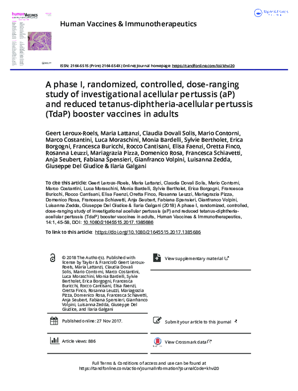 (PDF) A phase I, randomized, controlled, dose-ranging study of ...