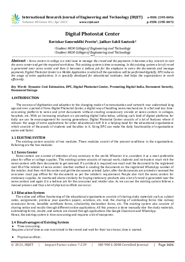 (PDF) Digital Photostat Center