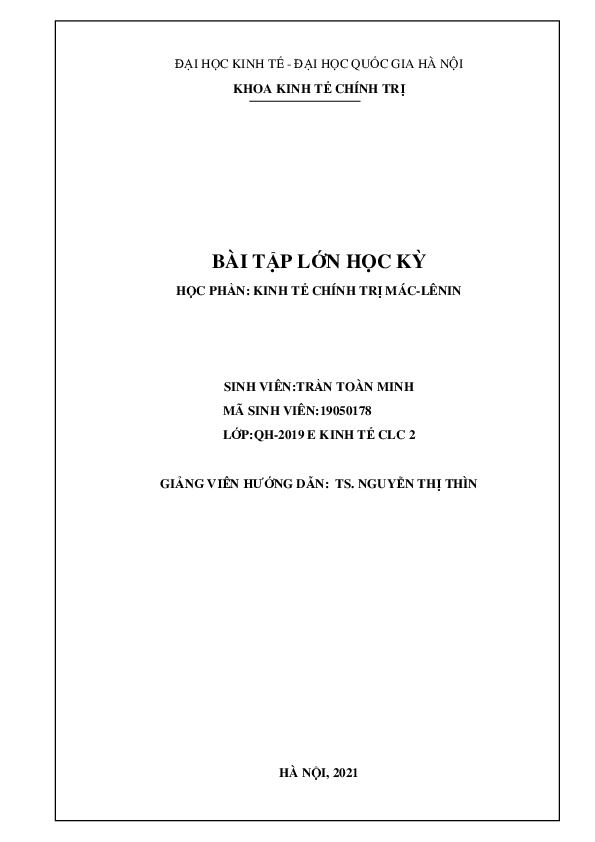 (PDF) Tác động cạnh tranh và quá trình công nghiệp hoá - hiện đại hoá ở Việt Nam - BTL KTCT MácLênin