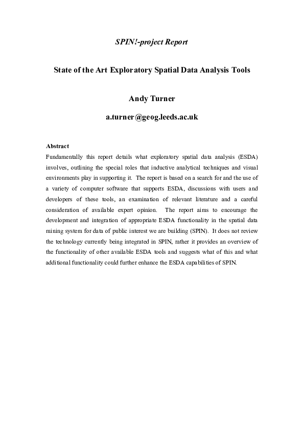 (DOC) SPIN!-project Report