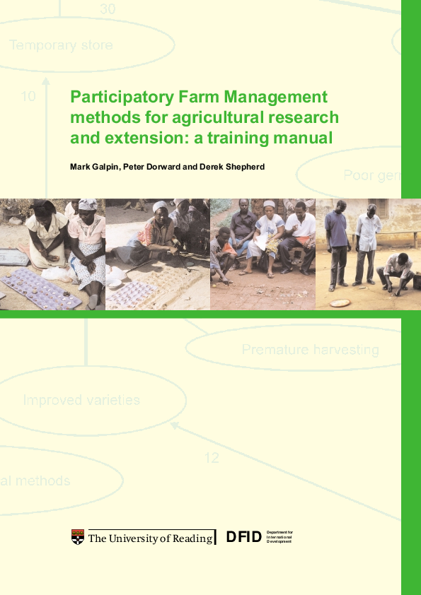 (PDF) Participatory farm management methods for agricultural research ...