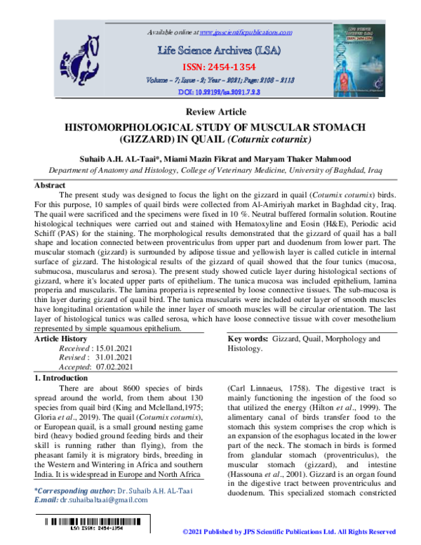 Pdf Life Science Archives Lsa