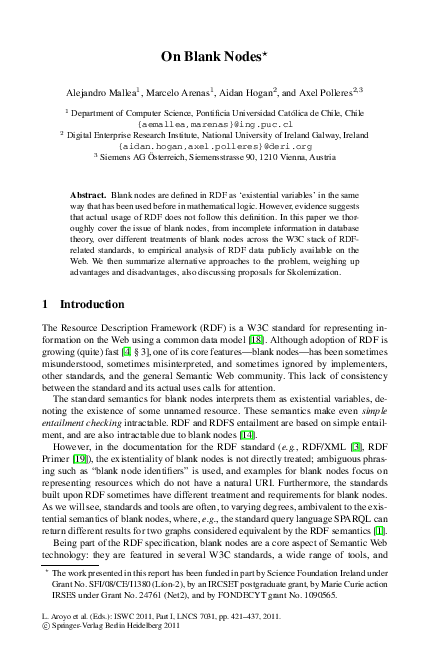 (PDF) On blank nodes