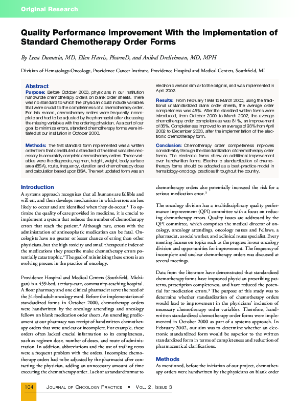 (PDF) Quality Performance Improvement With the Implementation of ...