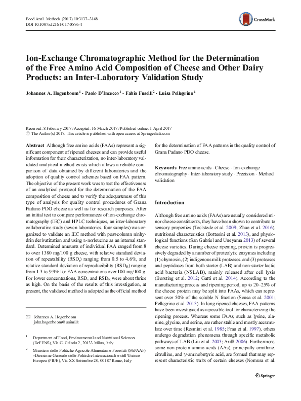(PDF) Ion-Exchange Chromatographic Method for the Determination of the ...