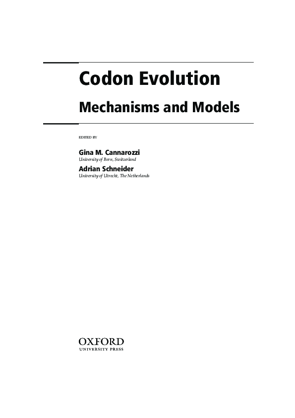 (PDF) Simulation of coding sequence evolution