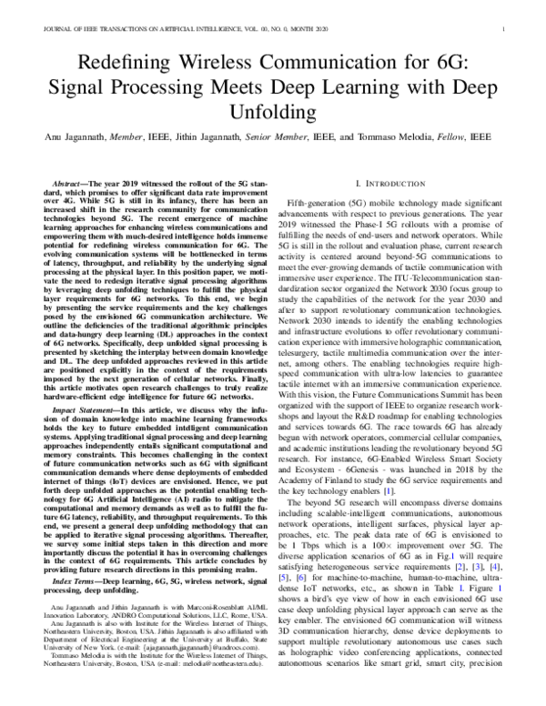 (PDF) Redefining Wireless Communication for 6G:Signal Processing Meets ...