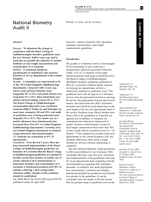 (PDF) National Biometry Audit II