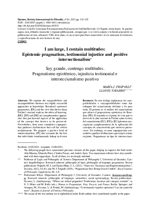 (PDF) I am large I contain multitudes