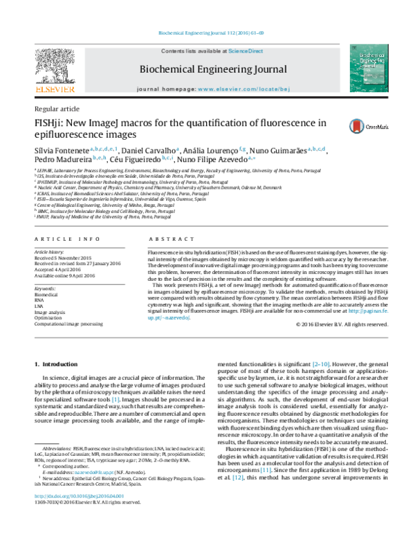 (PDF) FISHji: New ImageJ macros for the quantification of fluorescence in epifluorescence images