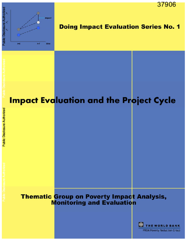 (PDF) Impact evaluation and the project cycle
