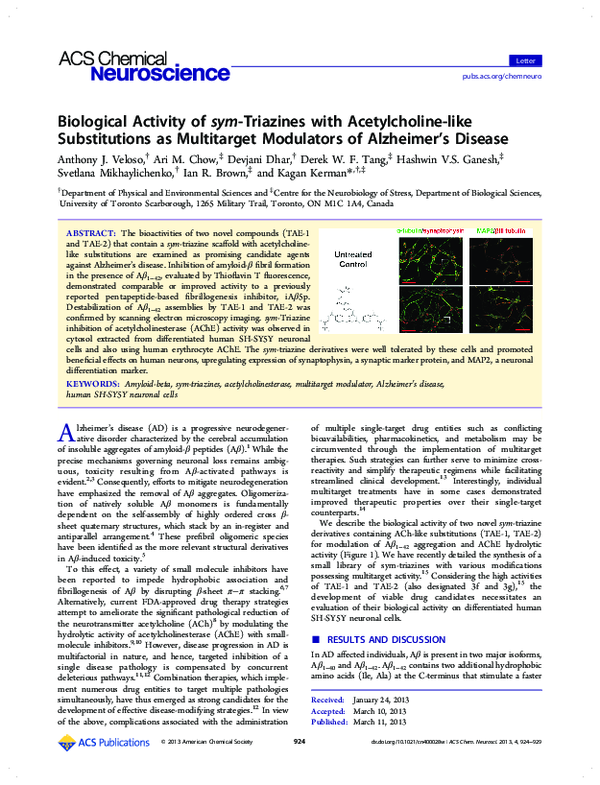 (PDF) Biological Activity of sym -Triazines with Acetylcholine-like ...