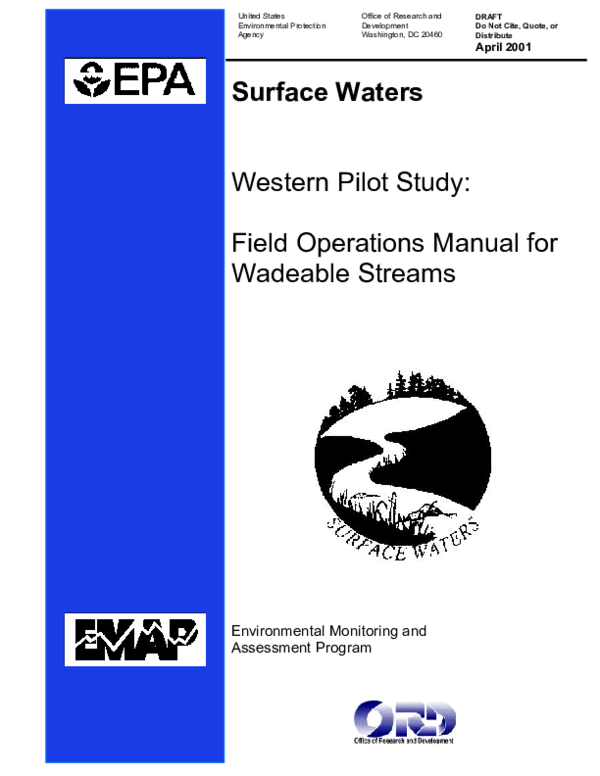 (PDF) Environmental Monitoring and Assessment Program-Surface Waters ...
