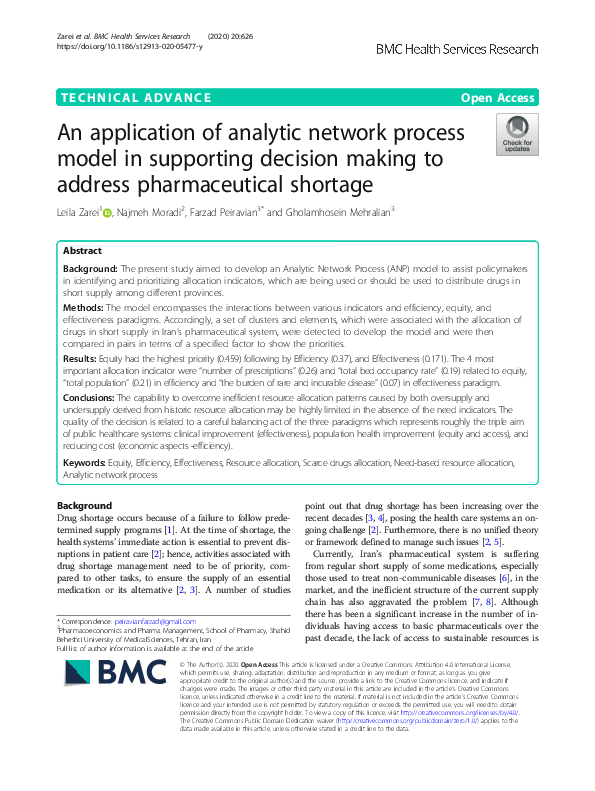 (PDF) An application of analytic network process model in supporting ...