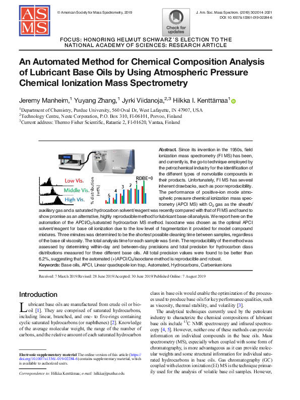 (PDF) An Automated Method for Chemical Composition Analysis of ...