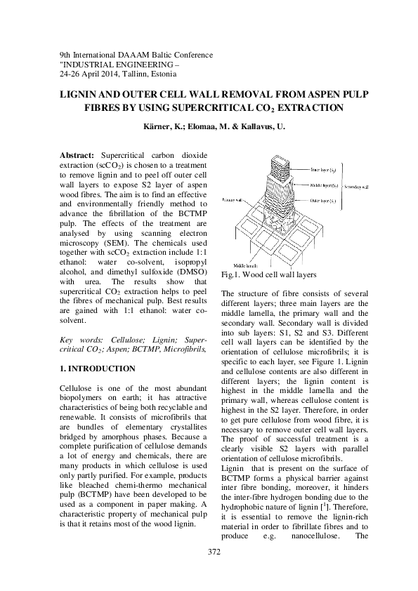 (PDF) Enhancing the Surface Charge of BCTMP of Aspen with supercritical ...
