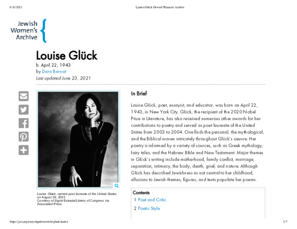 (PDF) Louise Glück
