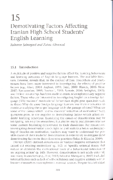 (PDF) Demotivating factors affecting Iranian high school students ...