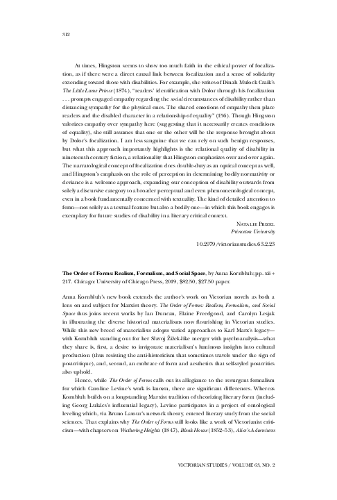 (PDF) The Order of Forms: Realism, Formalism, and Social Space by Anna ...
