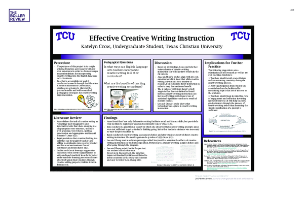 (PDF) Effective Creative Writing Instruction