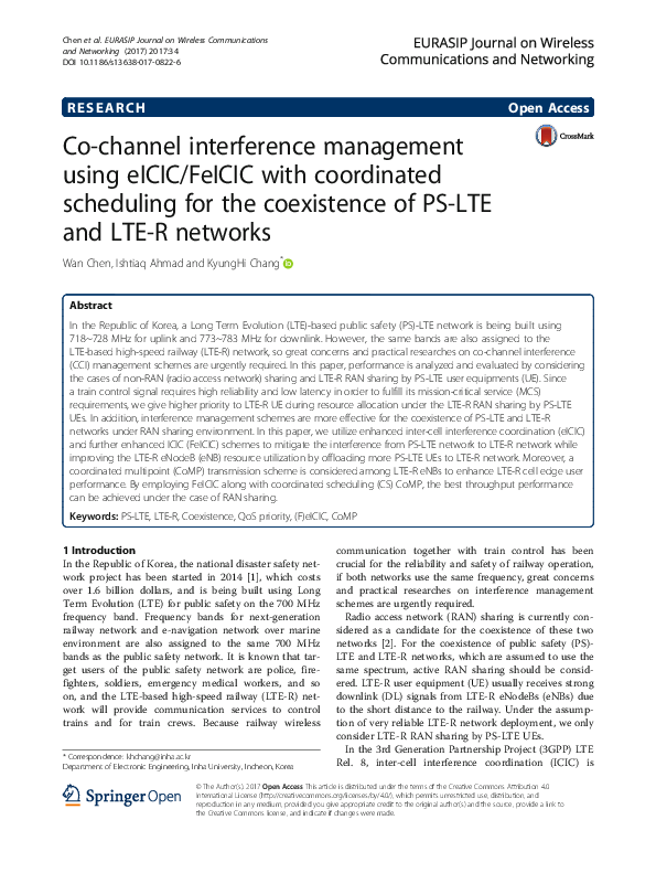 (PDF) Co-channel interference management using eICIC/FeICIC with ...
